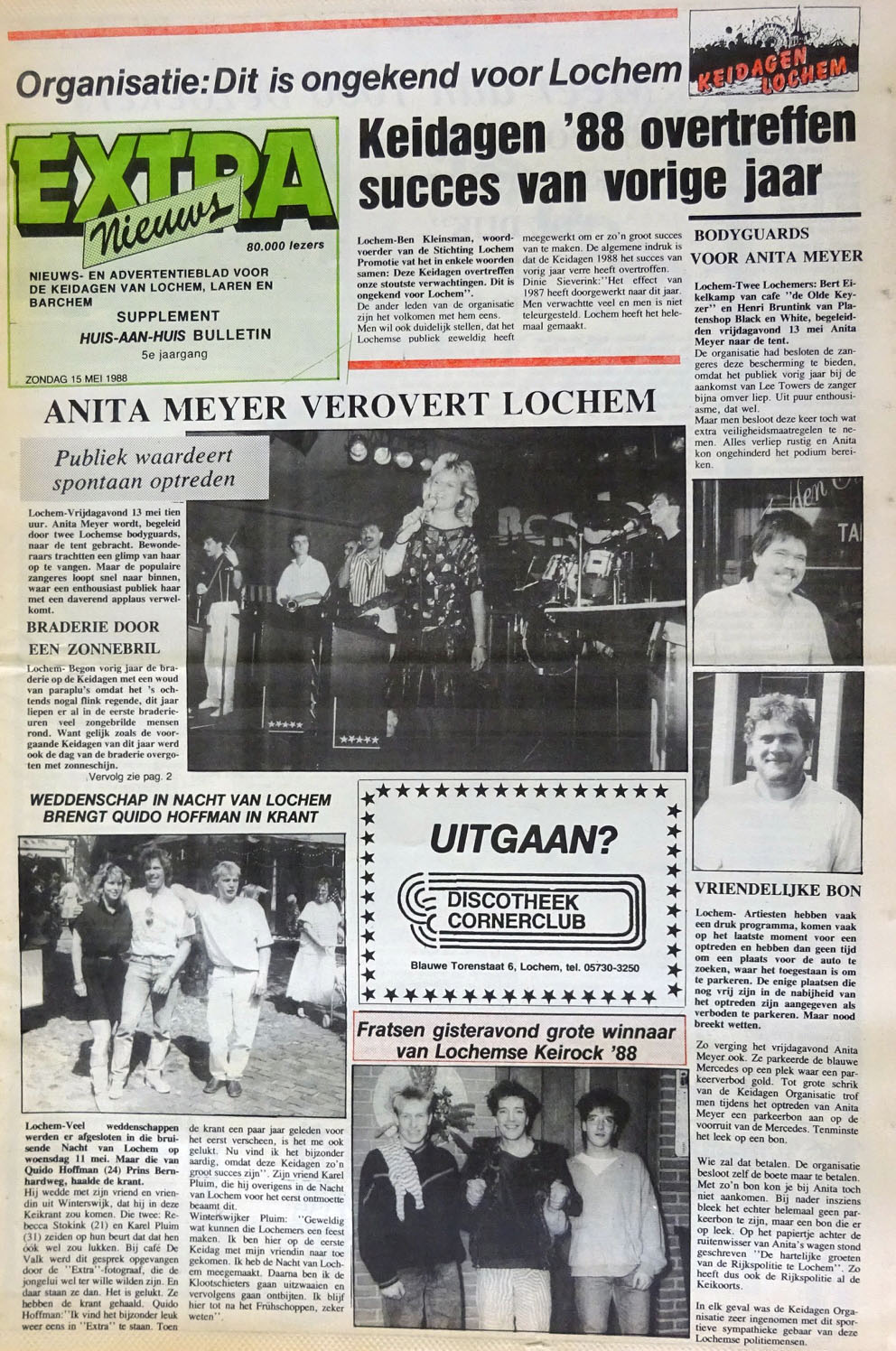 Zondag krant Keidagen 1988 - Extra Nieuws